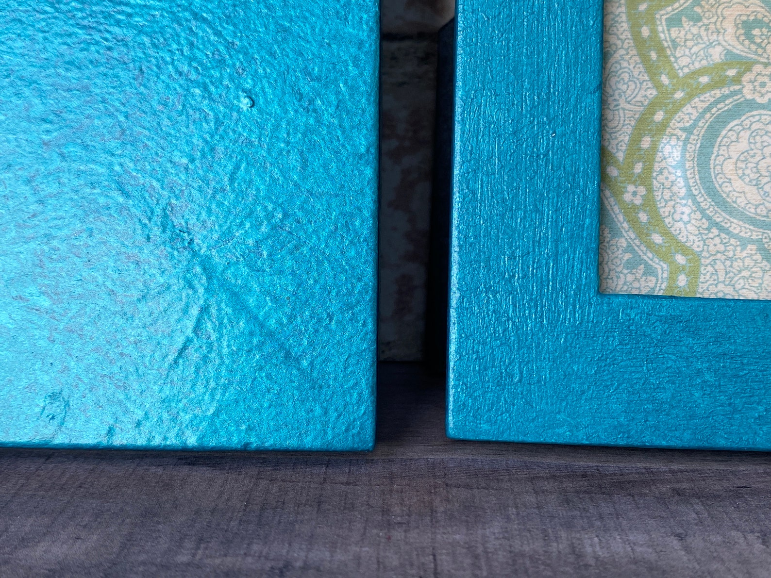 Marcos turquesa metálicos marco de pared turquesa marco | Etsy