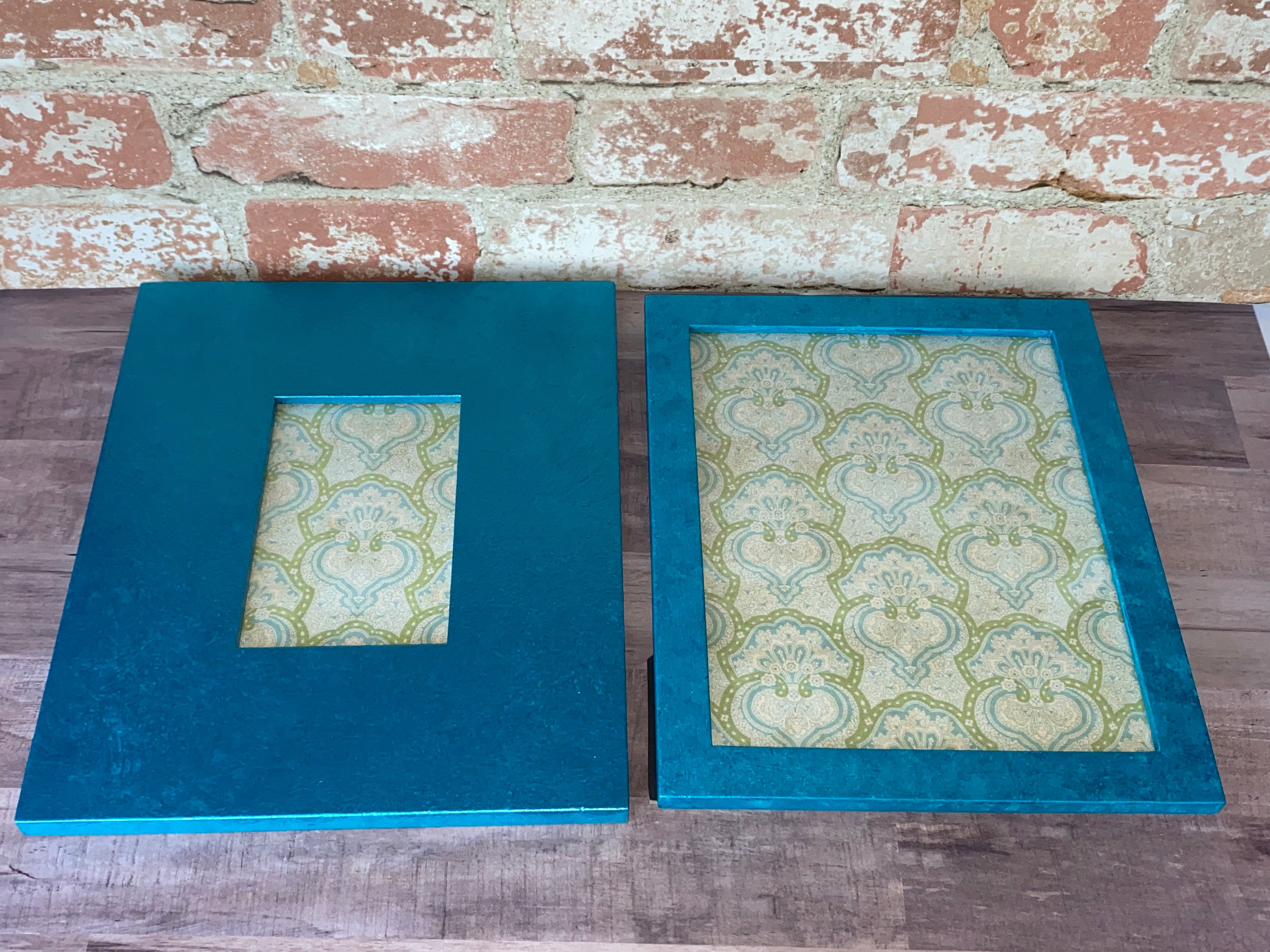 Metallic Turquoise Frames Turquoise Wall Frame Easel Back - Etsy