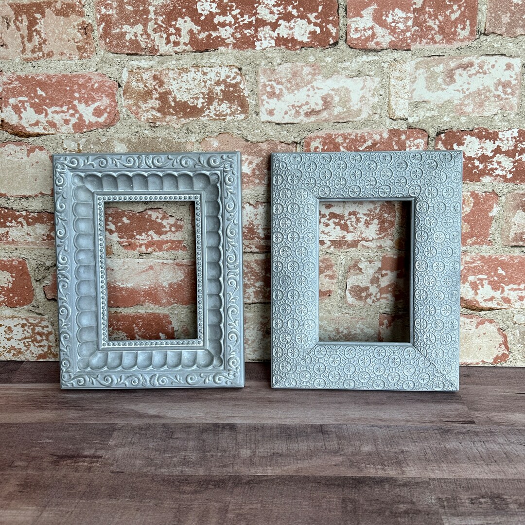 Set of Two Open Frames, Wall Decor, 4x6 Frames, Upcycled Frames ...