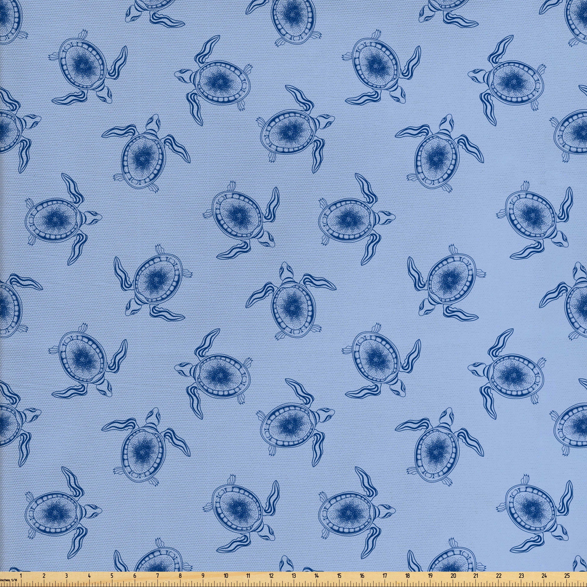 Turtle Fabric by the Yard Underwater Sea Animals Tortoise - Etsy
