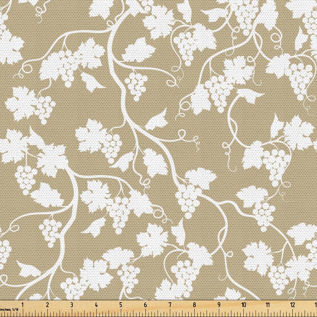 Vine Decorative Fabric by the Yard for Upholstery, Vineyard Garden ...