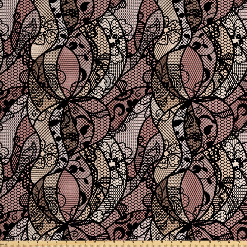 Victorian Fabric by the Yard Damask French Elegant Lace - Etsy