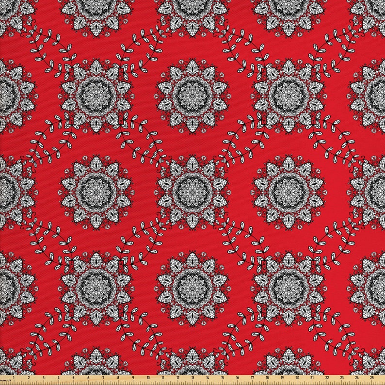 Mandala Fabric by the Yard Medallions Mantra Moroccan Ornate | Etsy