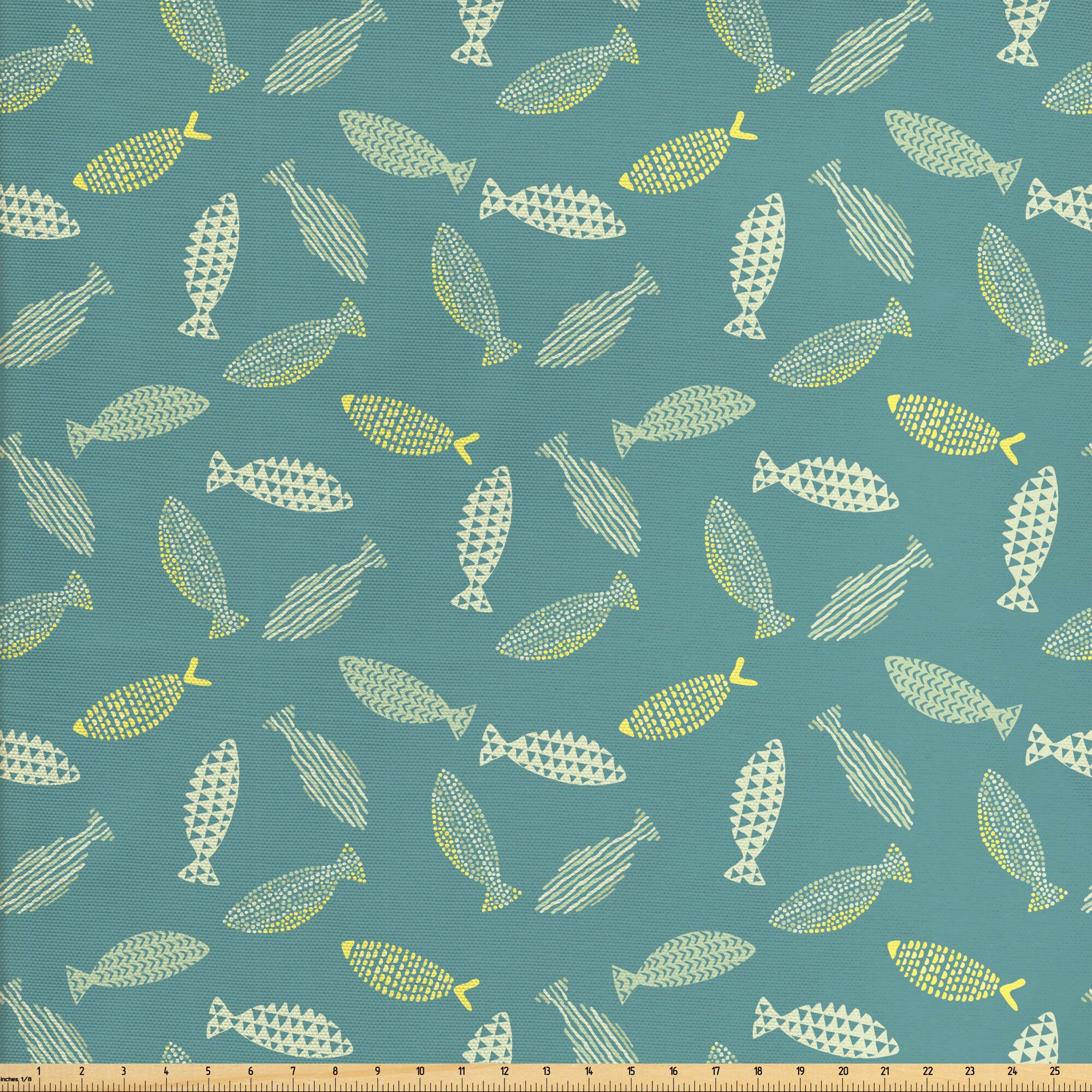 Fish Fabric by the Yard Koi Fish Tropical Fresh Water Ocean | Etsy