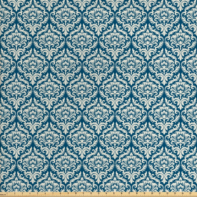 Victorian Fabric by the Yard Damask French Elegant Lace - Etsy