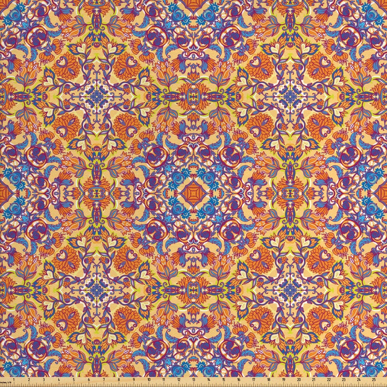 Mandala Fabric by the Yard Medallions Mantra Moroccan Ornate | Etsy