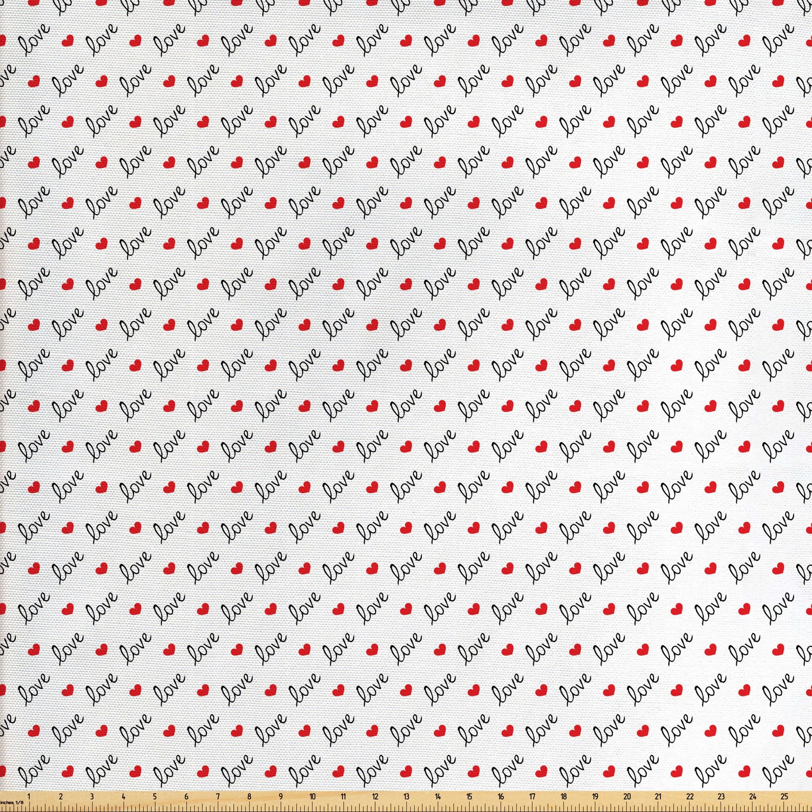 Love Fabric by the Yard Hearts Rainbow Colorful Lover | Etsy