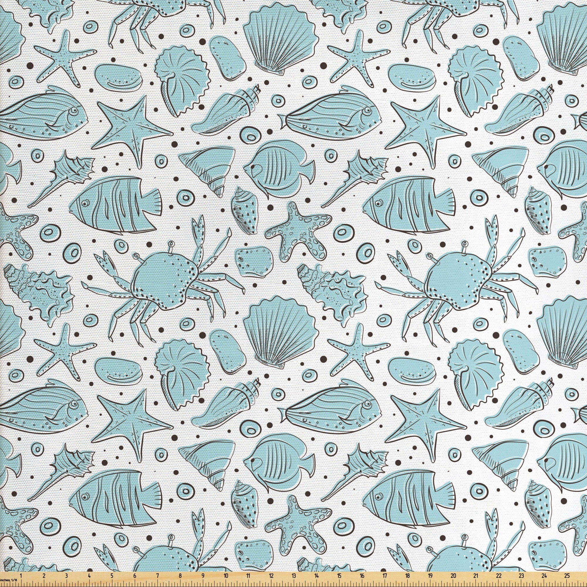 Nautical Fabric by the Yard Ocean Anchor Ahoy Ship Steering | Etsy