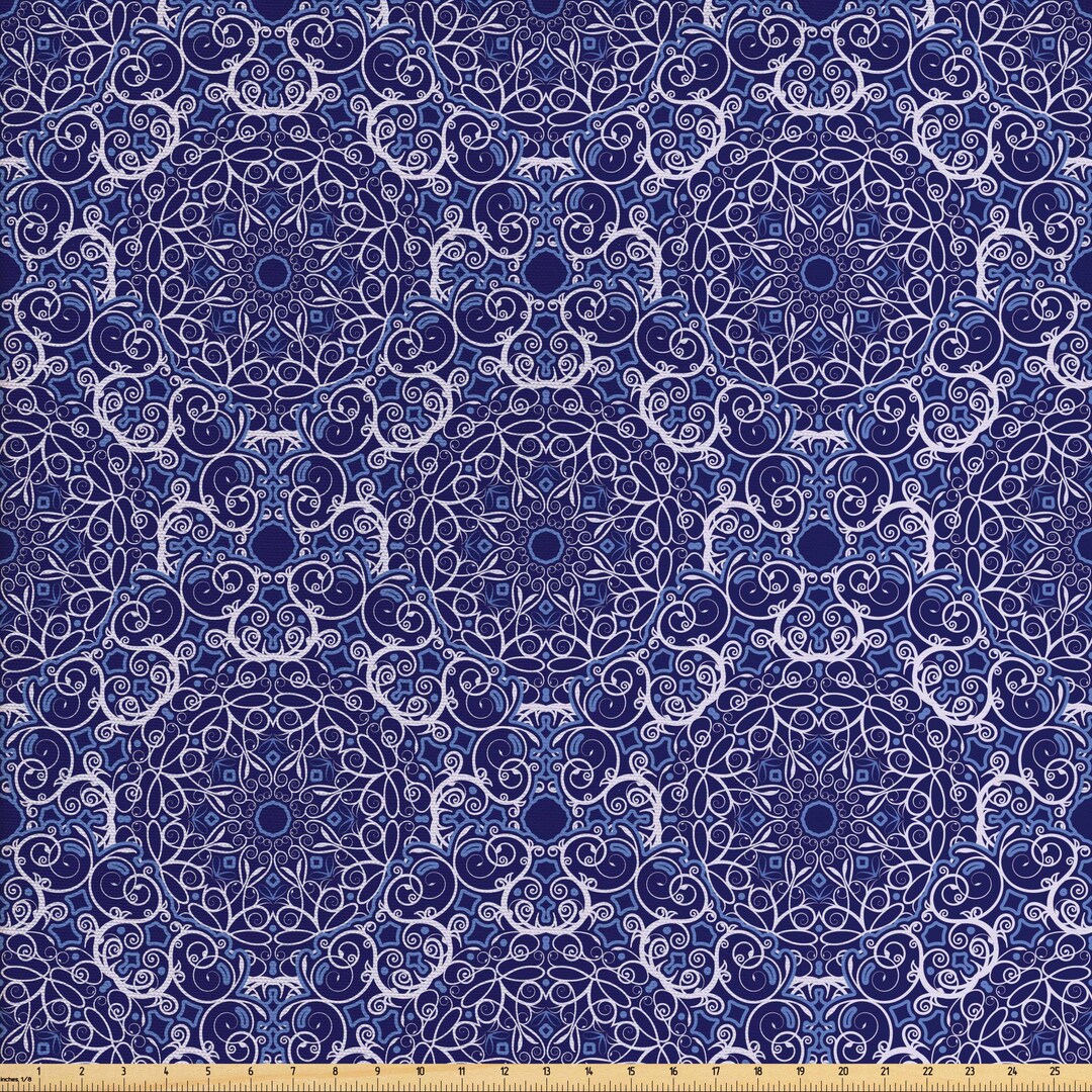 Mandala Fabric by the Yard, Medallions Mantra Moroccan Ornate Boho Good ...