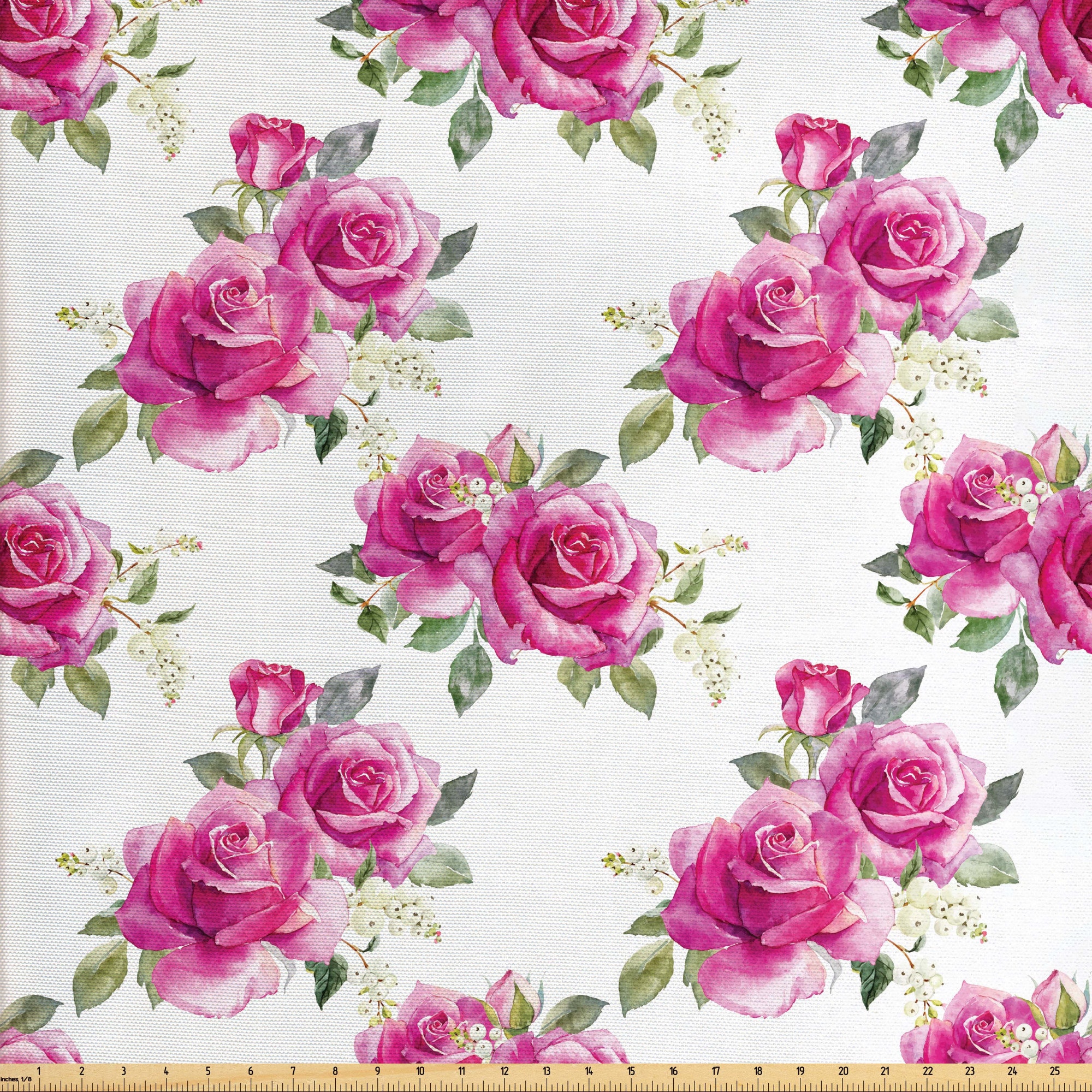 Rose Fabric by the Yard Skulls Red Roses Floral Fable Joy - Etsy