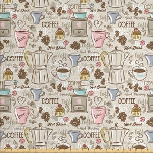 Kitchen and Food Themed Fabric by the Yard Cooking Baking - Etsy