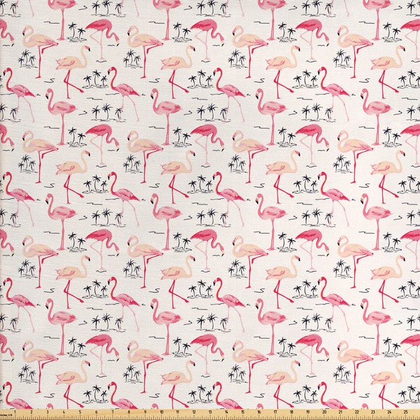 Flamingo Fabric - Etsy