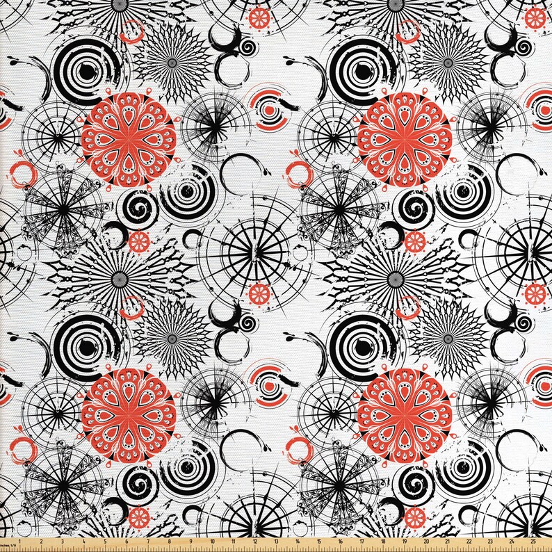 Mandala Fabric by the Yard Medallions Mantra Moroccan Ornate | Etsy