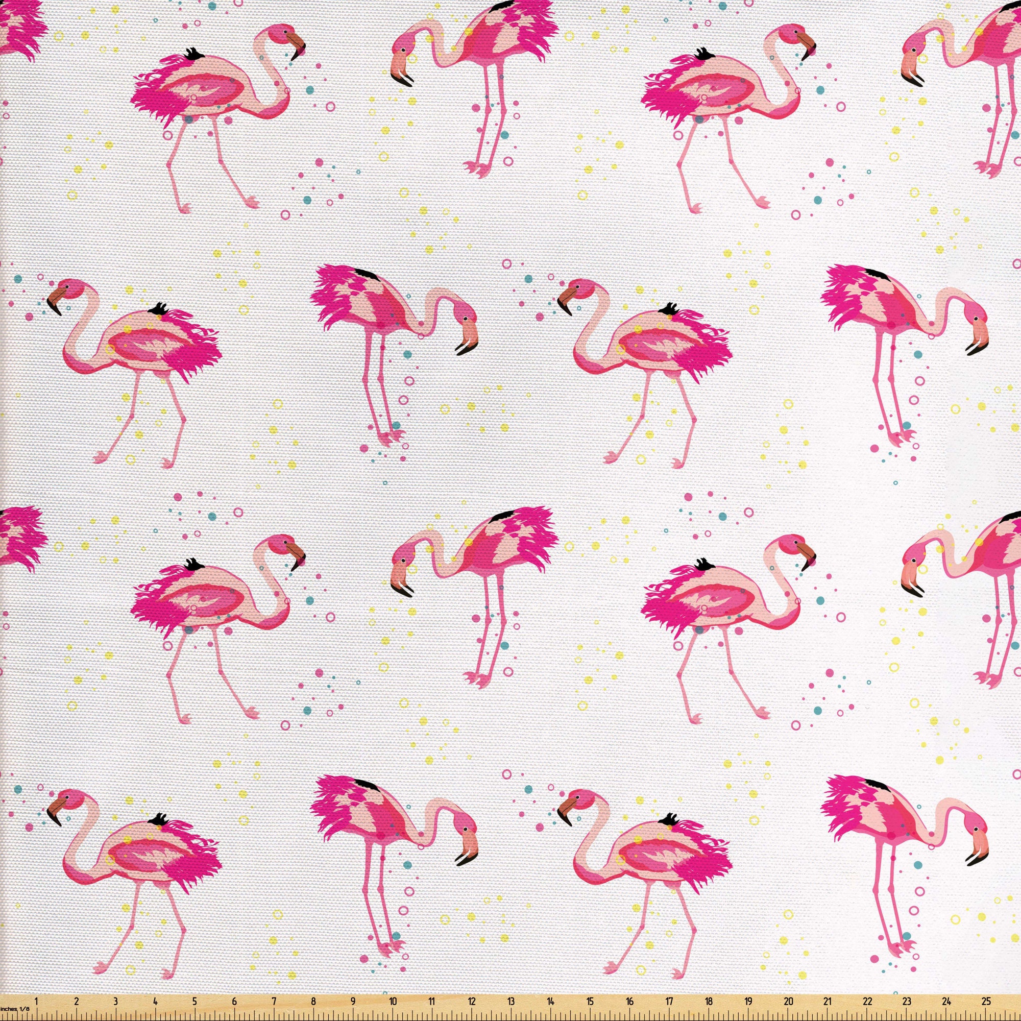 Flamingo Fabric by the Yard Flamingos on the Beach Paradise | Etsy