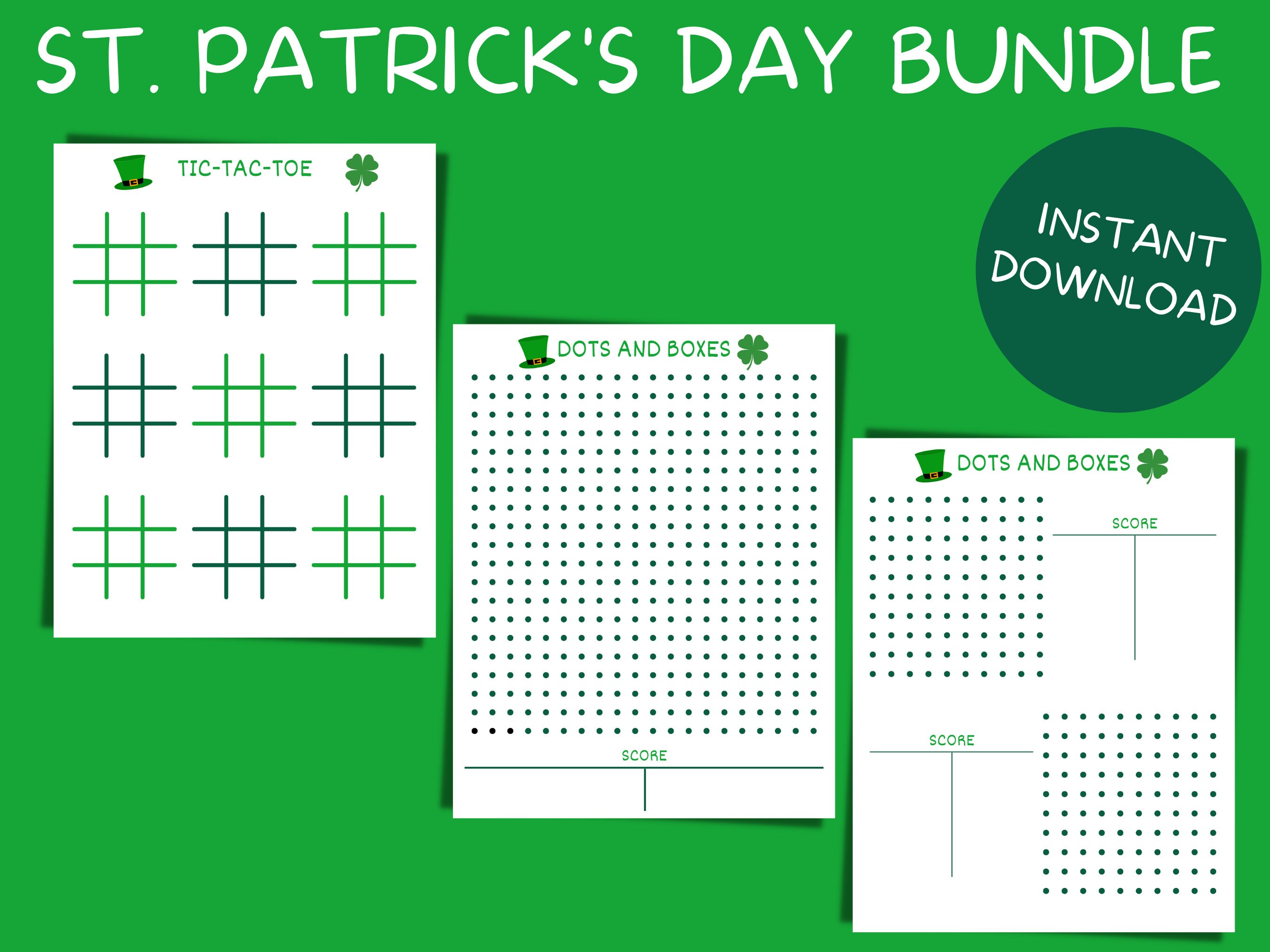 St Patricks Day Game Bundle, St Patricks Trivia, St Patricks Party ...