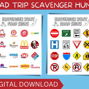 Road Trip Scavenger Hunt, Car Games, Family Vacations, Scavenger Hunt ...