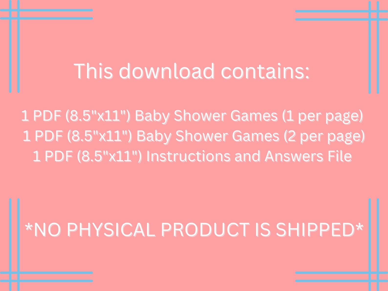 Baby Shower Games Bundle, Baby Shower Activities, Baby Shower Bingo ...