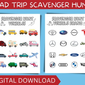 Road Trip Scavenger Hunt, Car Games, Family Vacations, Scavenger Hunt ...