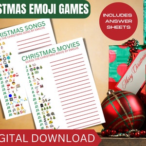 Christmas Emoji Pictionary Game, Christmas Song, Christmas Movie ...
