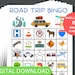 Road Trip Bingo, Car Bingo, Road Trip Activity, Road Trip Games, Car ...