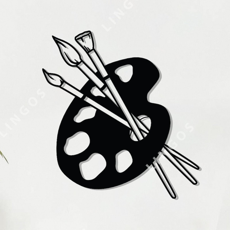 Paint Palette Svg - Etsy