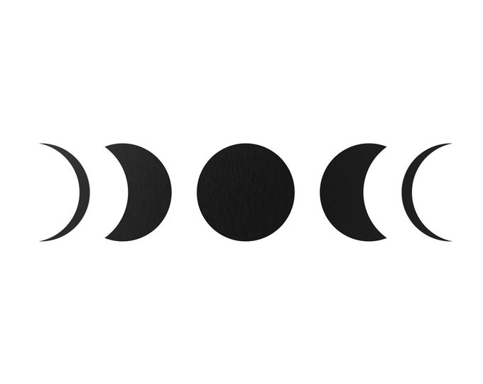Moon Phases SVG Bundle Files for Cricut, Silhouette Machine, Laser ...