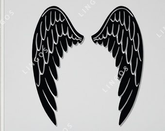 Cnc Dxf Angel Wings - Etsy
