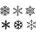 Snowflake SVG File: Snowfall Clip Art, CNC Laser Cut (digital Files) - Etsy
