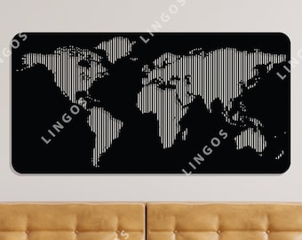 World Map Cnc | Etsy