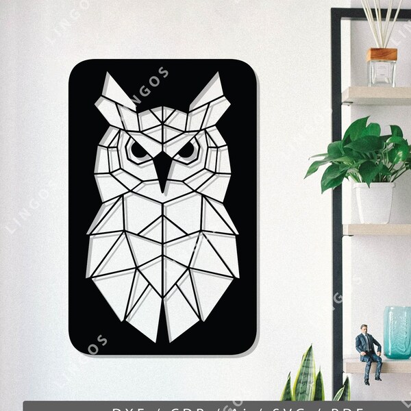 Geometric Owl - Etsy