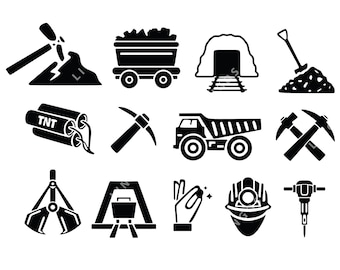 Mining Tools Svg File Mining Clipart Mining Cut Files - Etsy