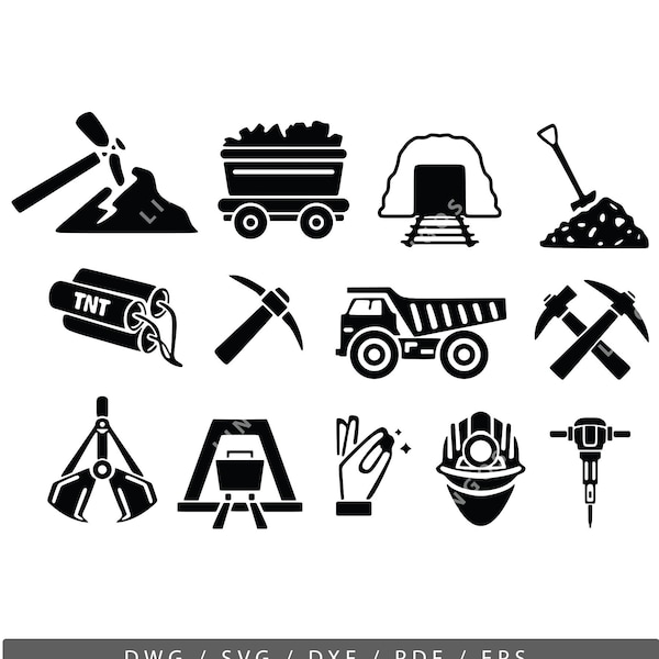 Mining Vector - Etsy