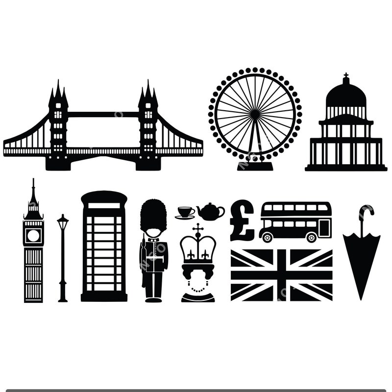 London Clipart - Etsy