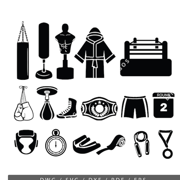 Boxing Bag Svg - Etsy