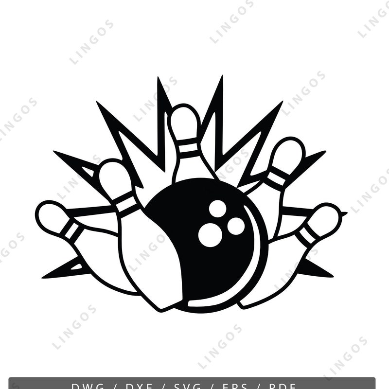 Bowling Svg - Etsy