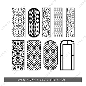 Panel Bundle Dxf,geometric Separator Set Digital File,decorative ...