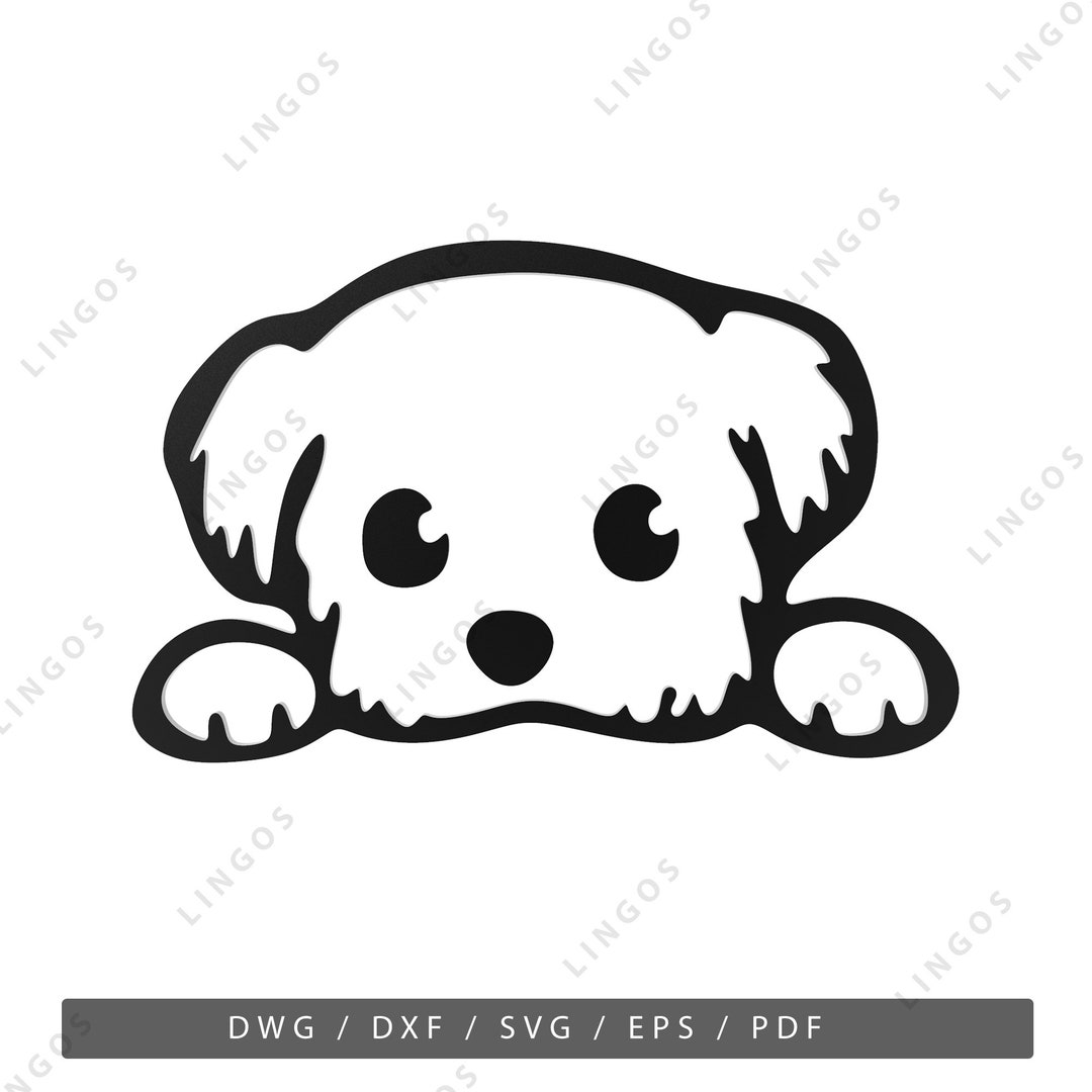 Cute Dog Panel File, Puppy Laser Cut File, Plans,pdf, DWG, SVG, DXF ...