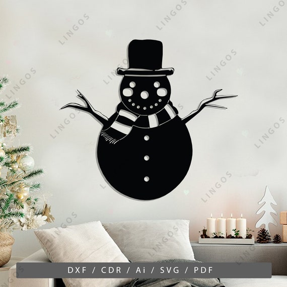 Christmas Design Noel digital vector svg dxf files wall | Etsy