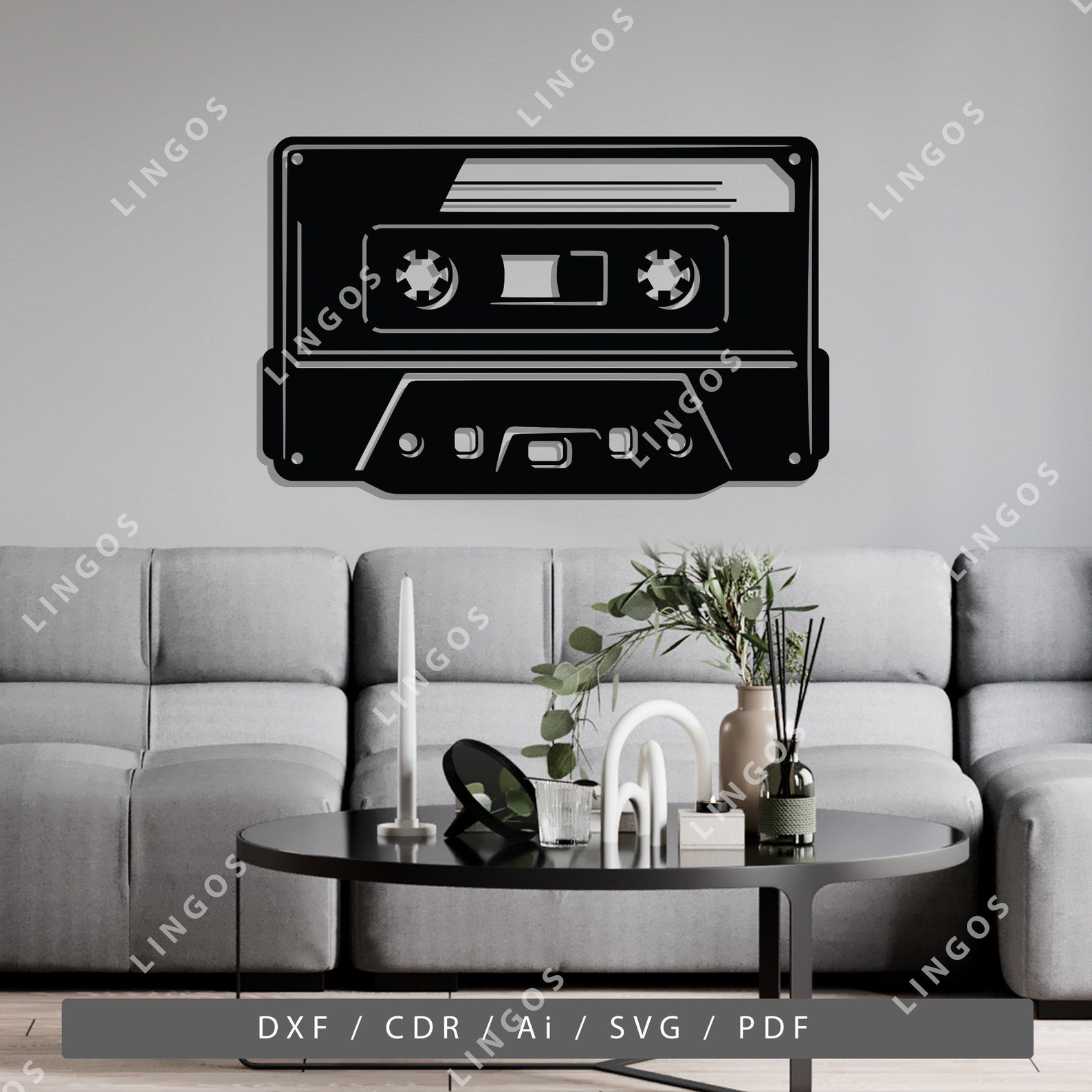 Cassette Tape Laser Cut Svg Music DXF Files Mixtape Audio | Etsy Canada