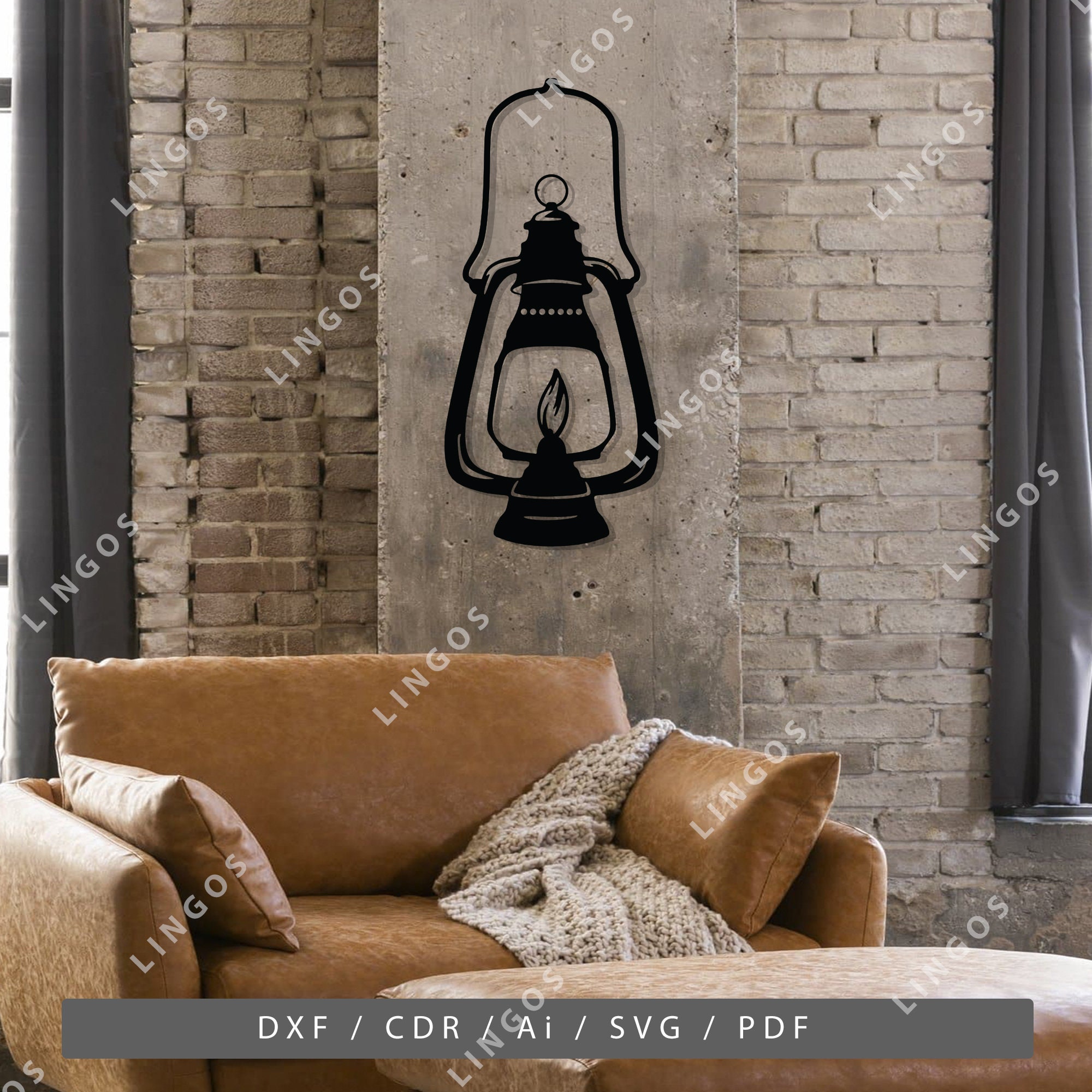 Oil Lamp SVG File Lantern Silhouette Vintage Wall Decor - Etsy