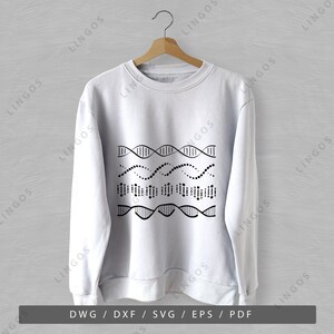 DNA Vector File, Spiral Bundle Svg File,biology Pdf, Rna Dwg,protein ...