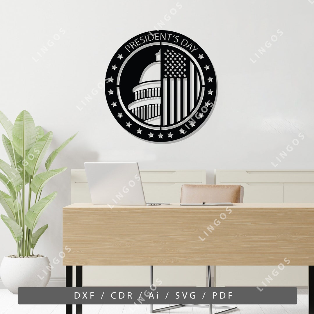 Presidents Day SVG, Vector, Print Files, Clipart, Digital Files, Wall ...