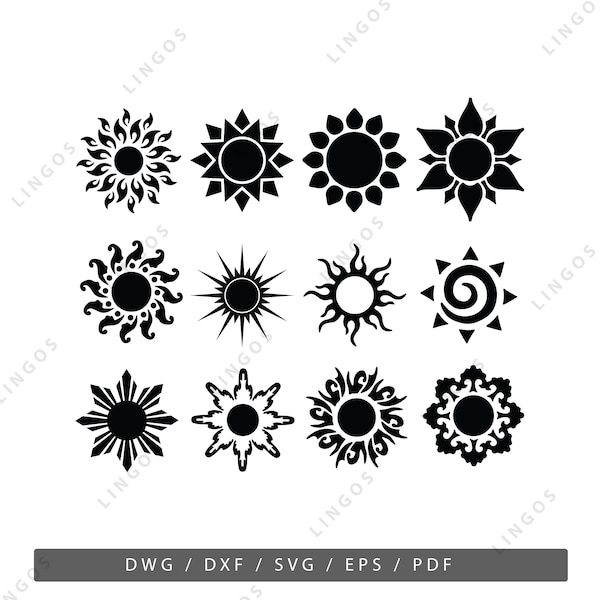 Geometric Sun - Etsy