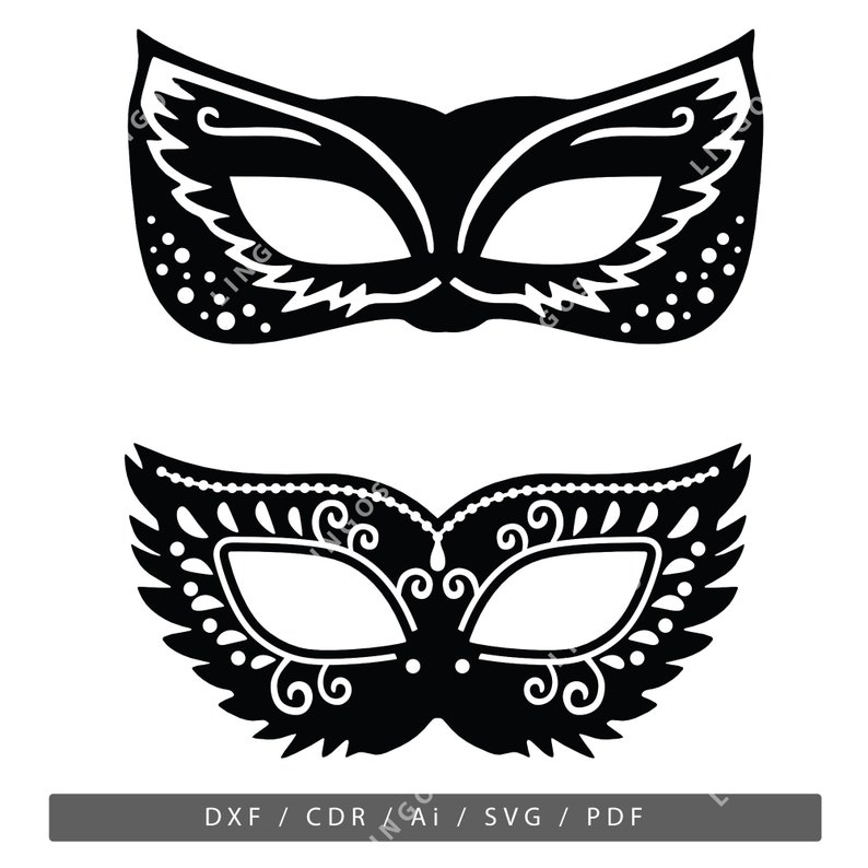 Eye Mask Vector Mask DXF File Masquerade Mask Cricut - Etsy