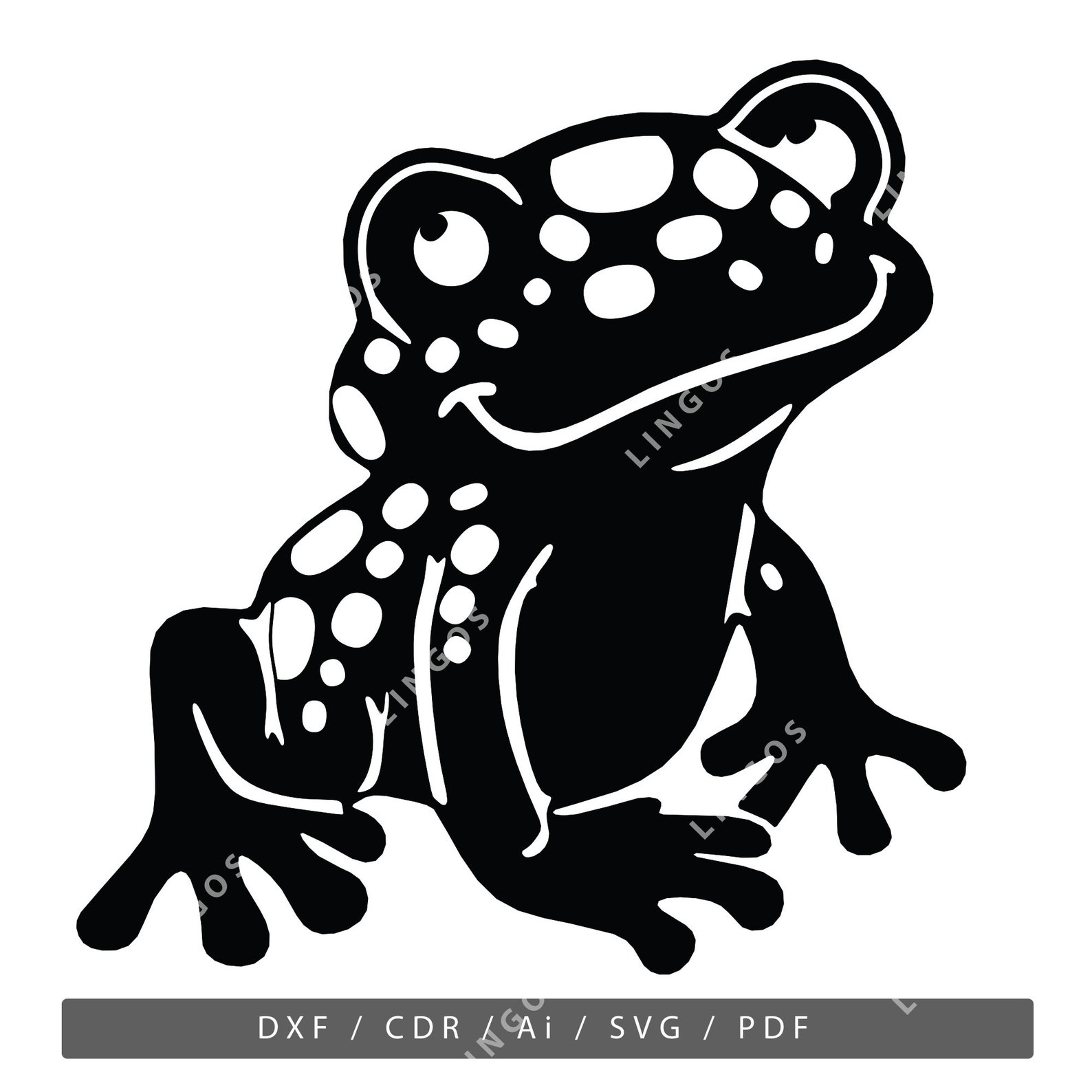 Cute Frog Wall Decor Animal Vector DXF File Silhouette - Etsy Canada
