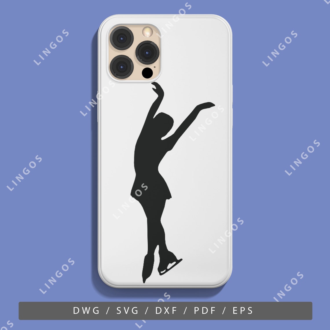 Ice Skating Vector Skater SVG Bundle Figure Skating Pdf - Etsy