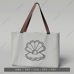 Oyster, Clam Svg File, Pearl Laser Cut File, Plans,pdf, DWG, SVG, DXF ...