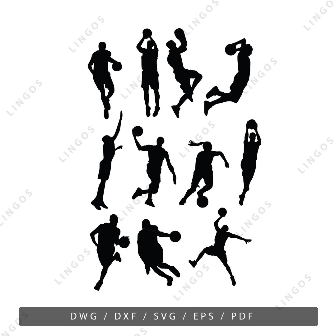 Basketball Bundle Svg,basketball Player Dxf,sports Vector,dwg,eps ...
