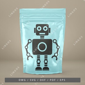 Robot Vector, Machine SVG Bundle, Robotics EPS File, Laser, Dwg , Pdf ...