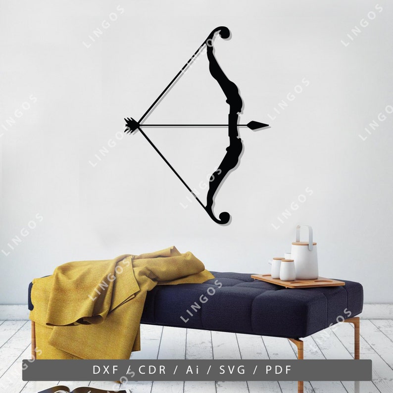 Arrow Design Laser Cut Svg Dxf Files Wall Sticker Engraving - Etsy